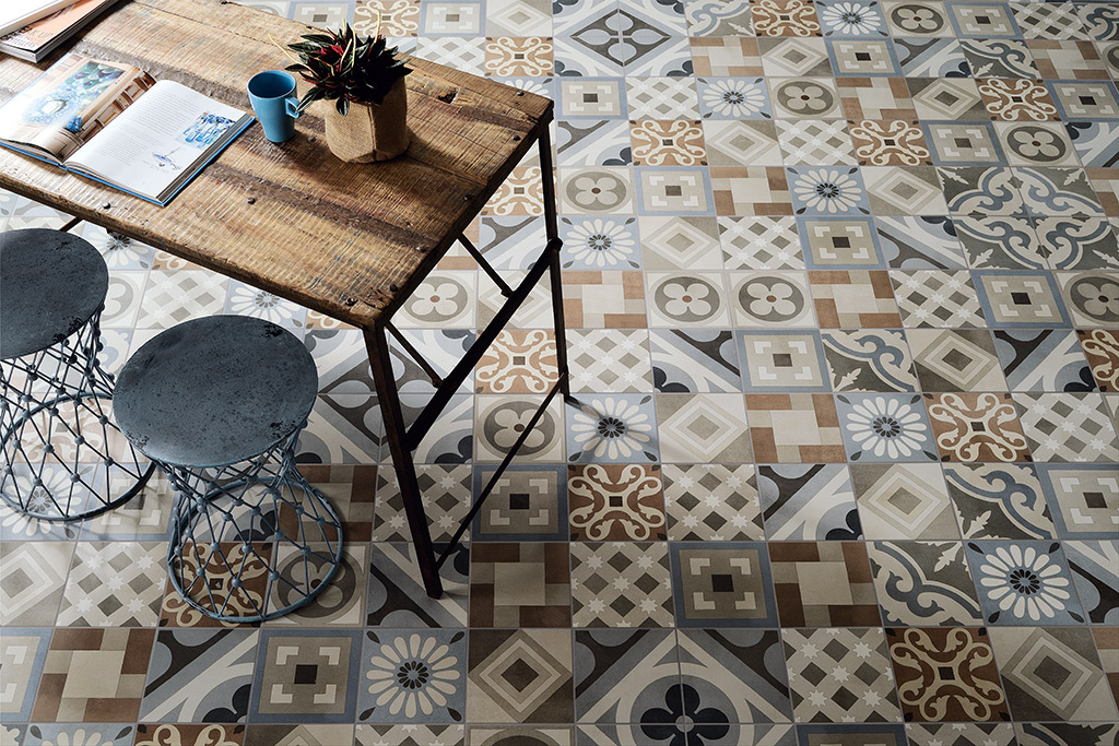 Cementine - Retro Patchwork Effect Tile - Nick Firth Tiles